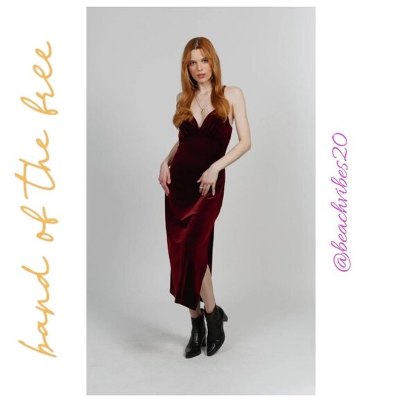 Band of Gypsies | Dresses | Band Of Gypsies Felicia Burgundy Velvet ...